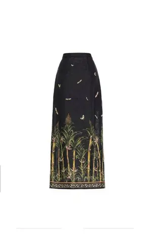 Agua Bendita Coralina Azucar Midi Pareo Skirt