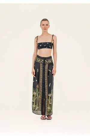 Agua Bendita Coralina Azucar Midi Pareo Skirt