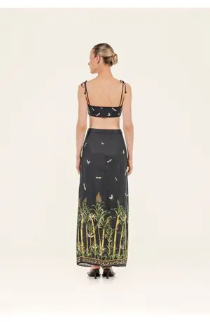 Agua Bendita Coralina Azucar Midi Pareo Skirt