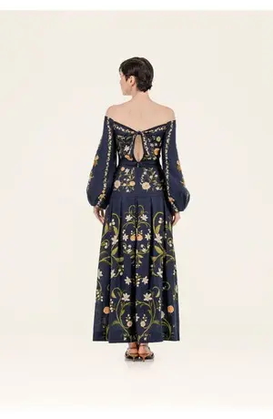 Agua Bendita Senlis Valle Off-shoulder Maxi Dress - Multicolor