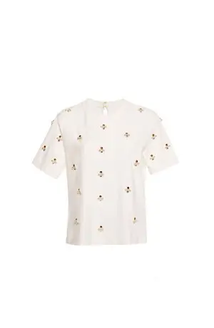 Agua Bendita Embroidered Tops