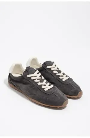 Bimba Y Lola Suede Scalloped Sneakers
