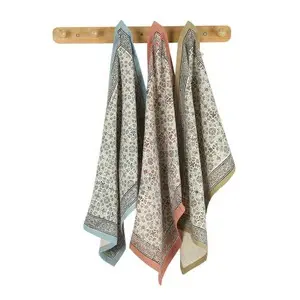 SUSTAINABLE THREADS Lilyhand Block Printed Kitchen Towel