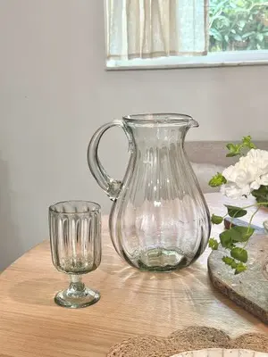 VILLA LUA HOME Handblown Camille Wine Glassset Of 2