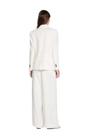 Sandro Striped Double-breasted Tailored Jacket