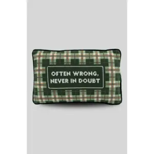FURBISH Needlepoint Pillow - Often Wrong