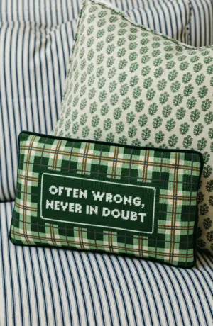 FURBISH Needlepoint Pillow