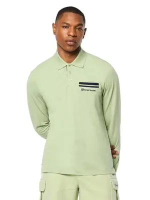 SERGIO TACCHINI Dario Long Sleeve Polo - Reseda