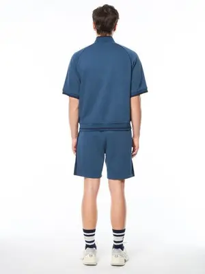 SERGIO TACCHINI Pannello Short Sleeve Track Jacket - Key Largo