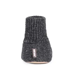 MUK LUKS Morty Ragg Wool Slipper Socks - Black