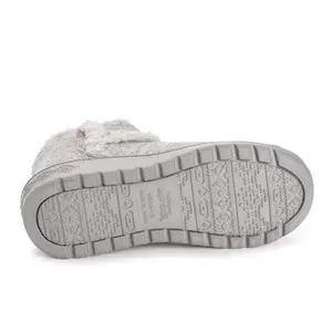MUK LUKS Aubree Bootie Slipper With Faux Shearling Lining
