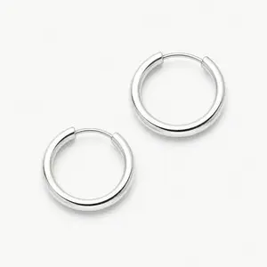 DONATELLO GIAN Sterling Classic Endless Hoop Earrings