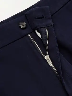 Dunhill Straight-leg Cotton-blend Twill Trousers - Blue