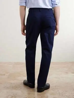 Dunhill Straight-leg Cotton-blend Twill Trousers