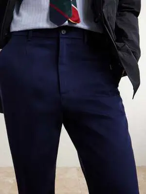 Dunhill Straight-leg Cotton-blend Twill Trousers