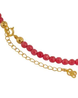 OTTOMAN HANDS Arden Evil Eye Gemstone Beaded Necklace