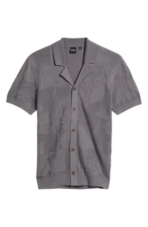BOSS C-noy Texture Camp Shirt
