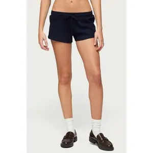 EDIKTED Baila Waffle Knit Drawstring Shorts