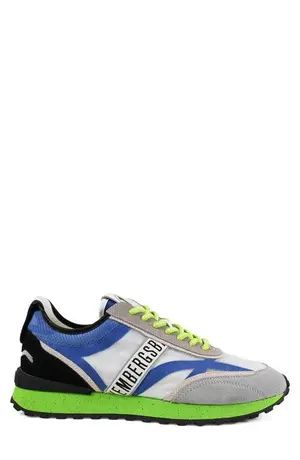 BIKKEMBERGS Colorblocked Lace-up Sneakers - Light Grey