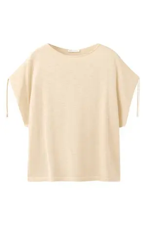 Mango Fine Knit Sweater With Adjustable Shoulder Ties