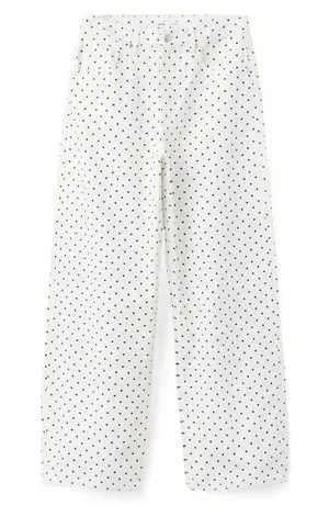 Mango Polka Dot Balloon Jeans - White