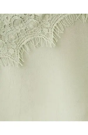 Mango Micro Beaded Embroidered Eyelash Lace Camisole