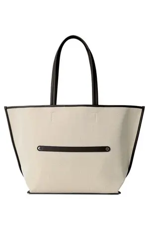 BEIS Canvas & Leather Tote - Espresso