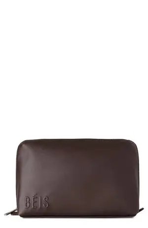 BEIS The Medium Cosmetic Pouch - Espresso