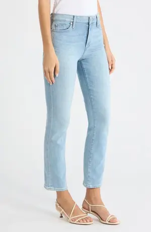 Paige Cindy Ankle Slim Straight Leg Jeans - Coliseum