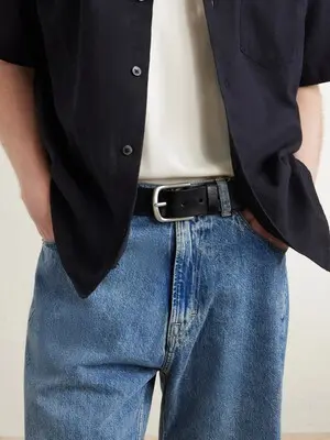 CORRIDOR Leather Belt - Black