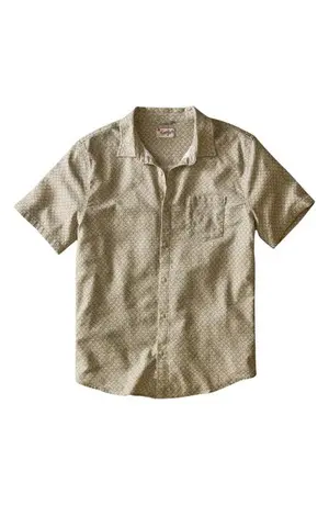 Marine Layer Stretch Selvage Short Sleeve Button-up Shirt