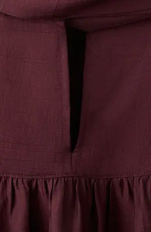 Mango High Neck Blouse With Draped Scarf