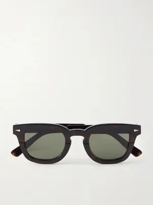 AHLEM Champ De Mars Square Frame Tortoiseshell Acetate Sunglasses - Brown