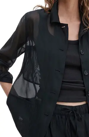 Rag & Bone Jolene Organza Chore Jacket