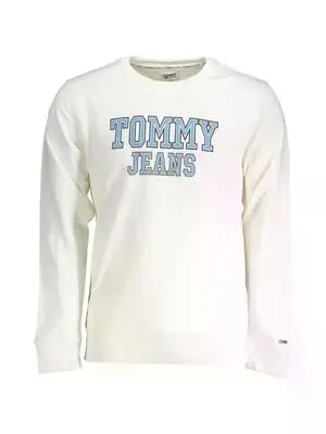 Tommy Hilfiger Logo Print Crewneck Sweatshirt - White