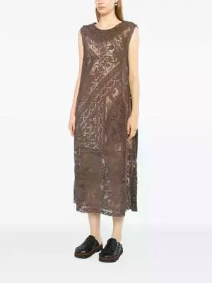 By Walid Chateau Laced Curtain Rima Dress