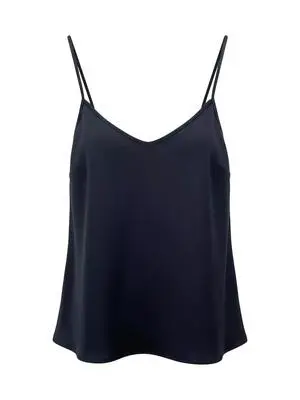 Black Label Spaghetti Strap V-neck Top