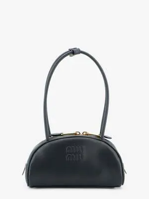 Miu Miu Beau Leather Handbag - Black
