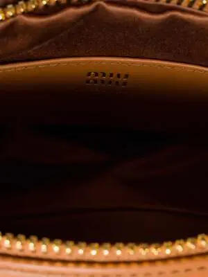 Miu Miu Beau Leather Handbag - Brown