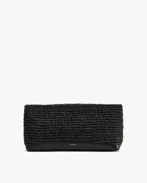 Cuyana Hand-crocheted Raffia Clutch