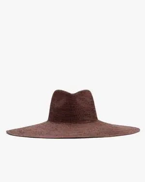 Cuyana Wide Brim Panama Hat - Cocoa