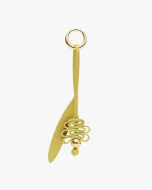 Cuyana Serpentina Keychain - Lime