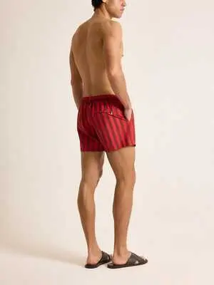 Orlebar Brown Vermillion Stripe Jack Swim Shorts - Red