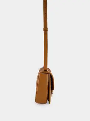 FERRAGAMO Woven Gancini Crossbody Mini Bag - Brown