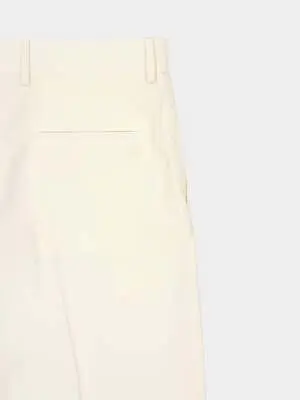 Fendi Wool Gabardine Tailored Trousers - Beige