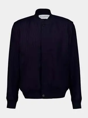Givenchy Navy Wool Double Stripe Jacket