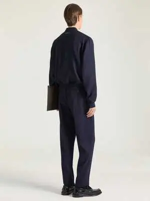 Givenchy Navy Wool Double Stripe Jacket