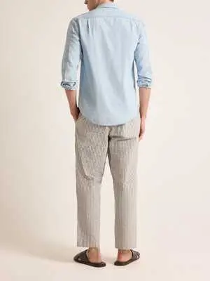 Orlebar Brown Elephant Seersucker Stripe Trousers - Grey