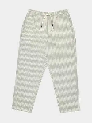 Orlebar Brown Elephant Seersucker Stripe Trousers - Grey