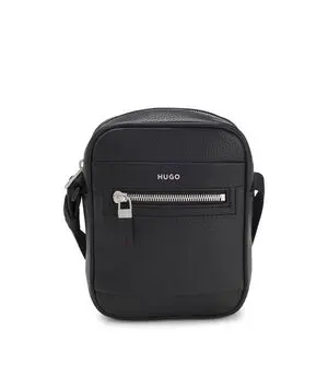 Hugo Reporter Bag With Hardware Trims - Black